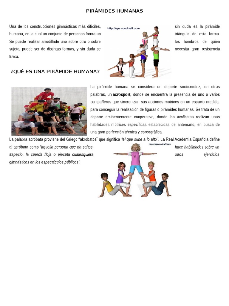 Pirámides Humanas en Educación Física | PDF