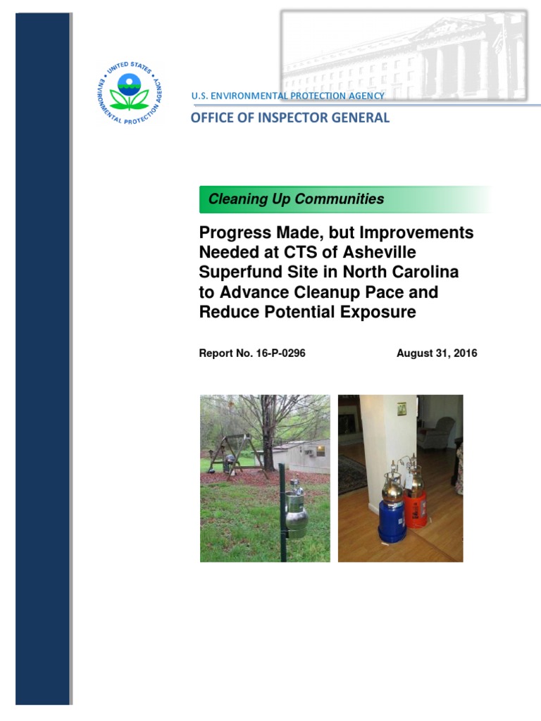 CTS Report | PDF | Superfund | United States Environmental Protection ...