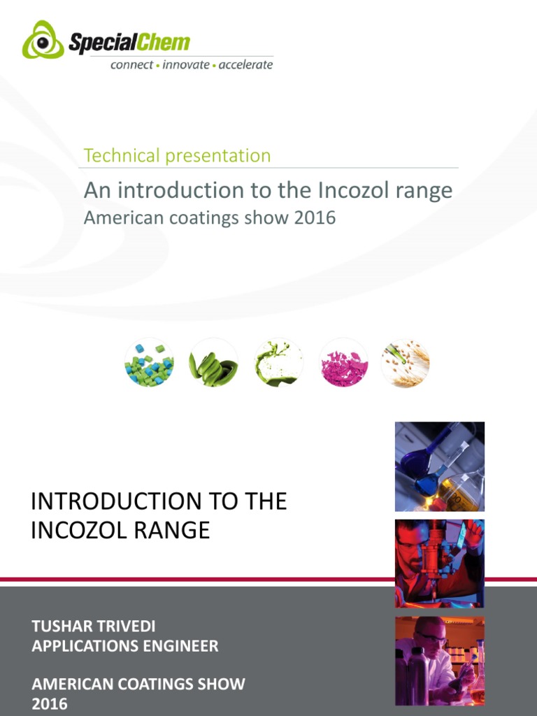 An Introduction To The Incozol Range Acs 2016 | PDF | Polyurethane ...
