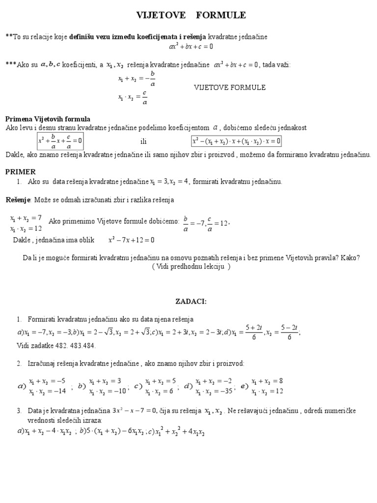 Vijetove Formule1 | PDF