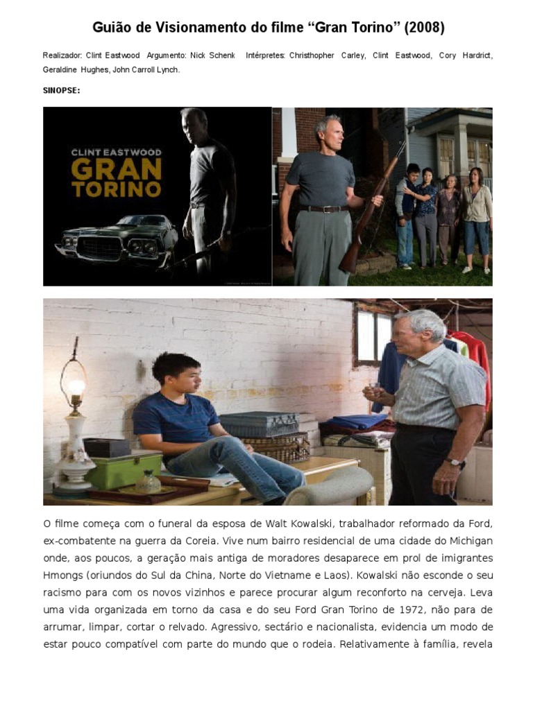 Guião de Visionamento: Gran Torino | PDF | Política (geral)