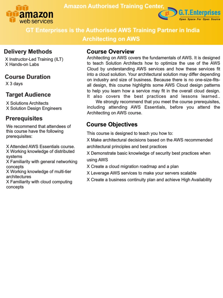 Architecting On AWS | PDF | Cloud Computing | Computing