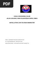 DOE Application For Generator Set Installation Guidelines - Malaysian ...