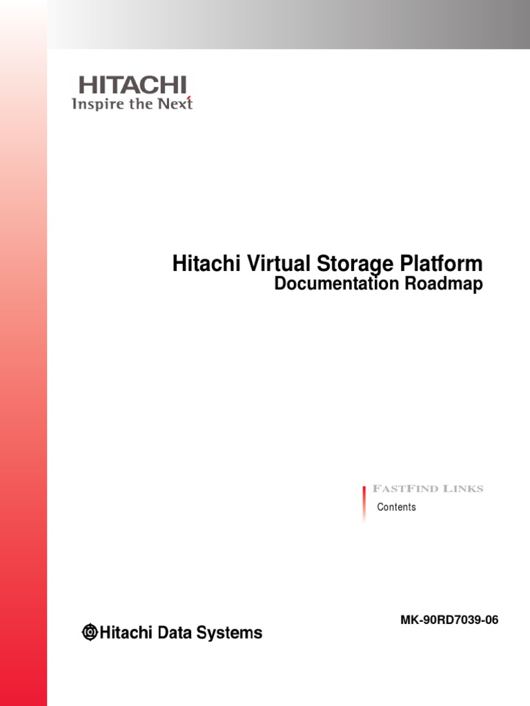 Hitachi Virtual Storage Platform: Documentation Roadmap | PDF ...