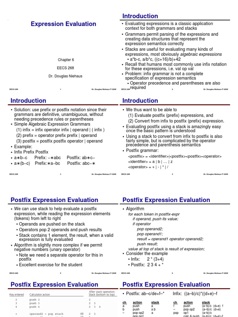 Expression Evaluation | PDF | Theoretical Computer Science | Computer ...