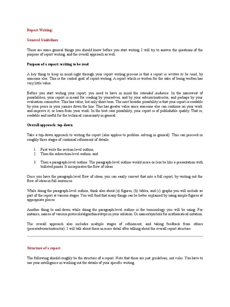Report Writing | PDF | Abstract (Summary) | Algorithms