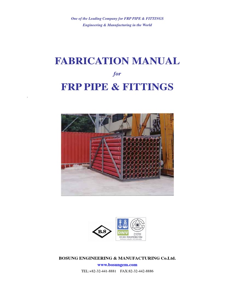 FRP Fabrication Manual | PDF | Fiberglass | Polyester