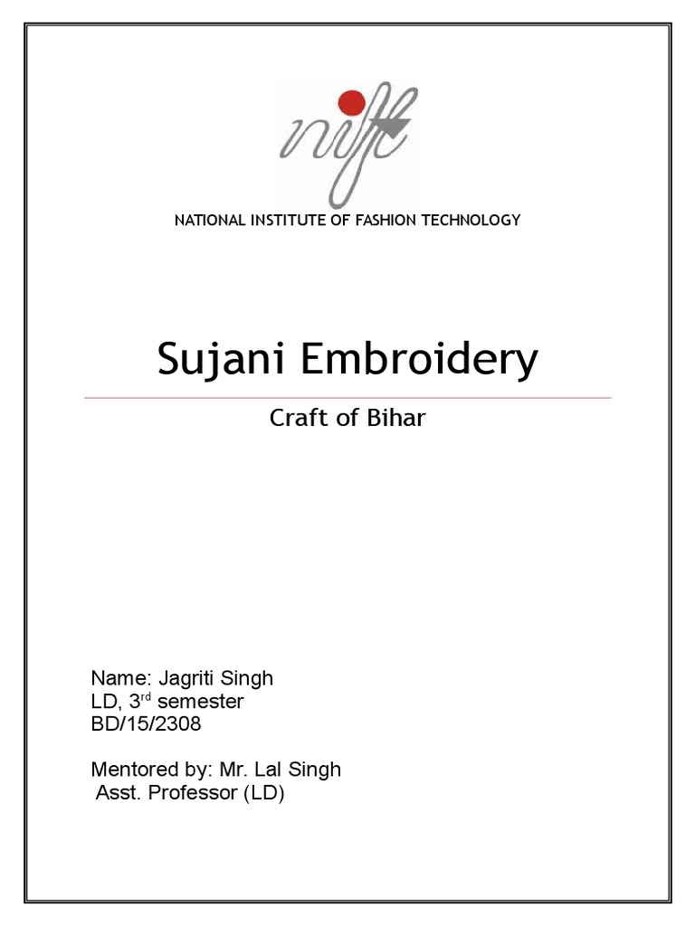 Sujani | PDF | Embroidery | Quilt