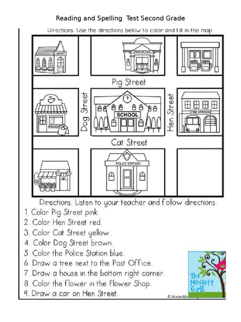 Reading and Spelling Test Second Grade | PDF | Schools | Tests