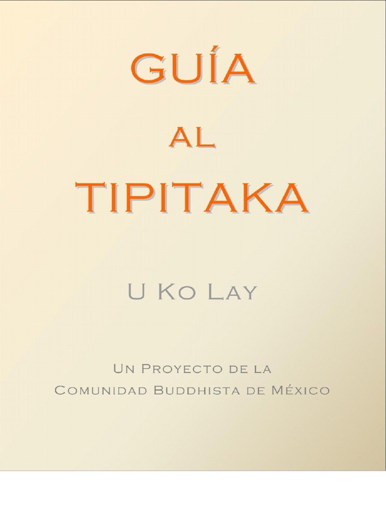 El Tipitaka Parte I | PDF