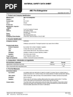 ABC Dry Chemical Extinguisher SDS | PDF | Water | Breathing