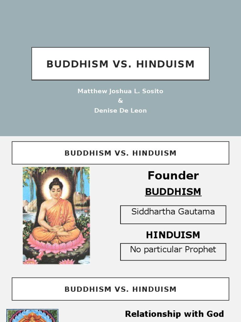 Buddhism Vs Hinduism-2 | PDF | Social Science | Self-Improvement
