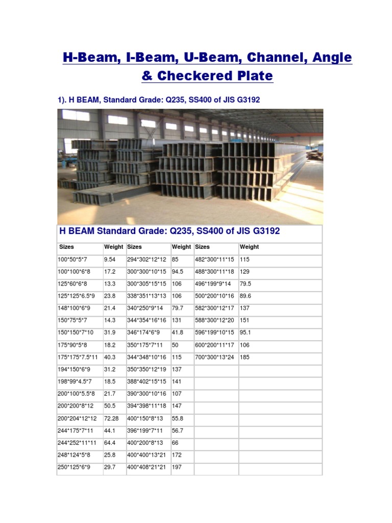 H-Beam, I-Beam, U-Beam, .pdf