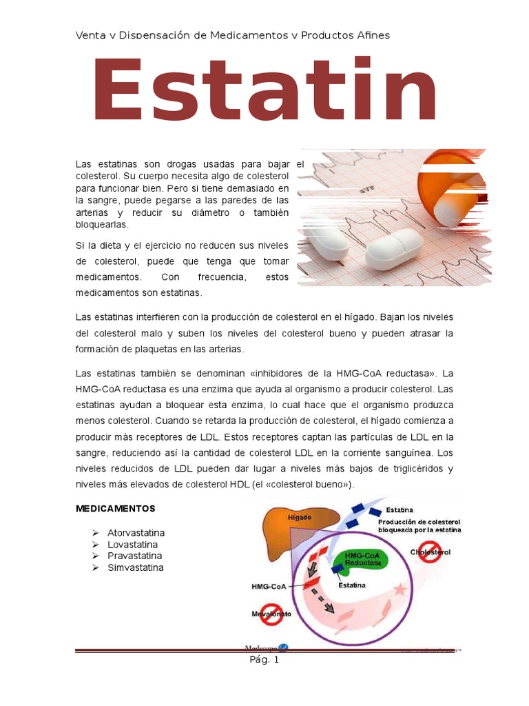 ESTATINAS | Estatinas | Medicamentos con receta