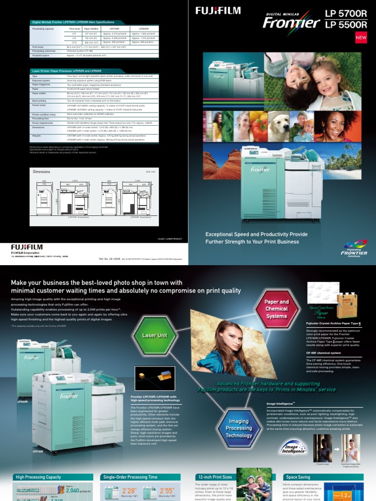 Frontier 5700 | PDF | Exposure (Photography) | Printer (Computing)