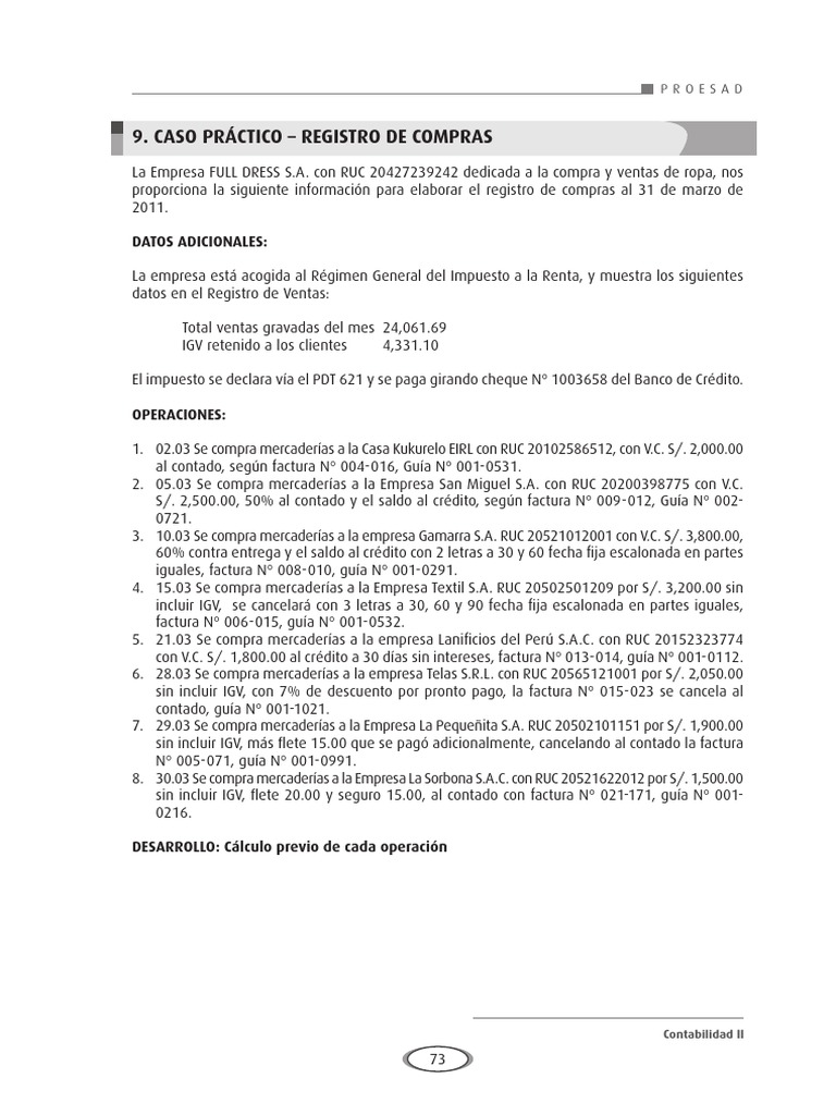 Caso 03 Compras | PDF