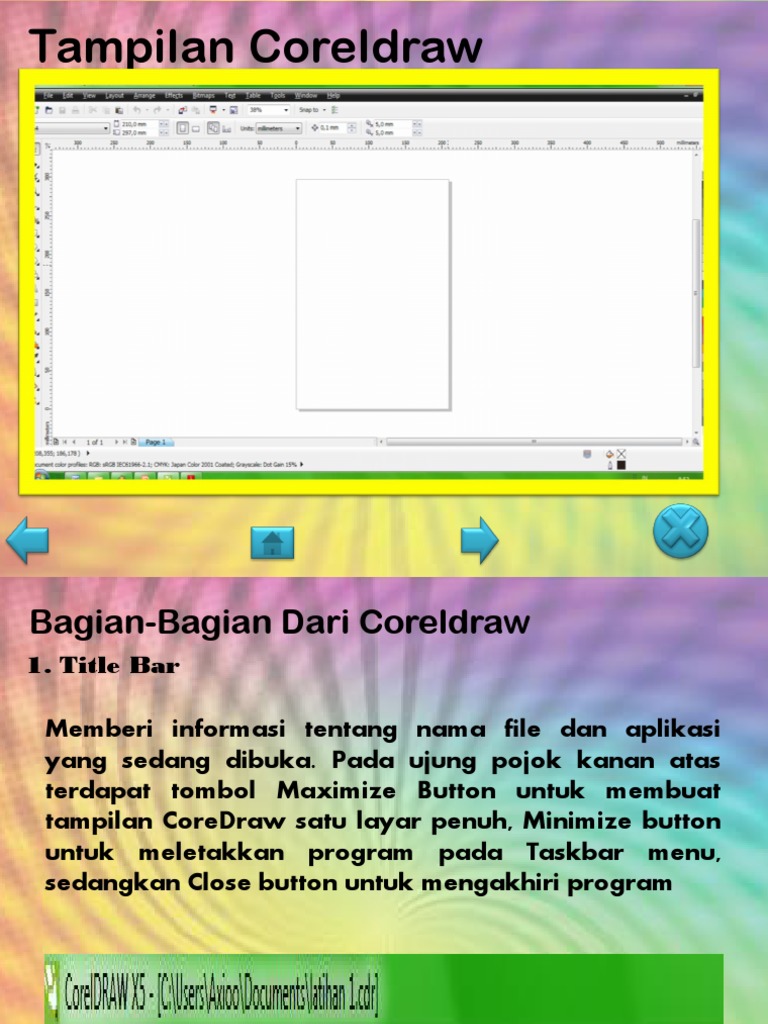Tampilan Corel Draw PDF | PDF