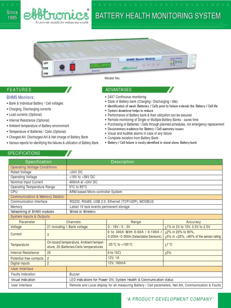 Battery Health Monitoring System-2 | PDF | Battery (Electricity ...