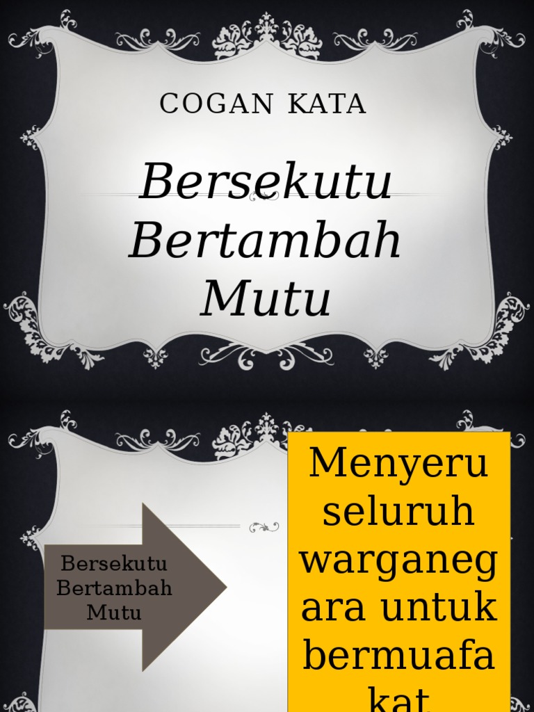Cogan Kata | PDF | Karier & Perkembangan | Politik