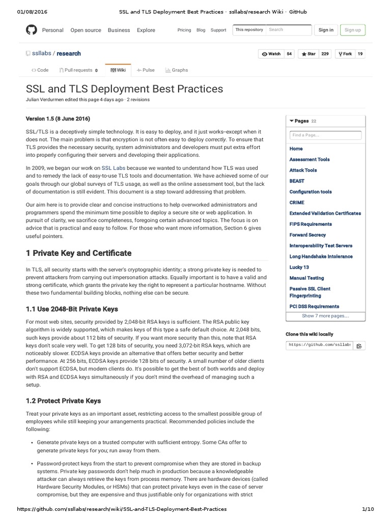 SSL and TLS Deployment Best Practices Ssllabs - Research Wiki GitHub ...