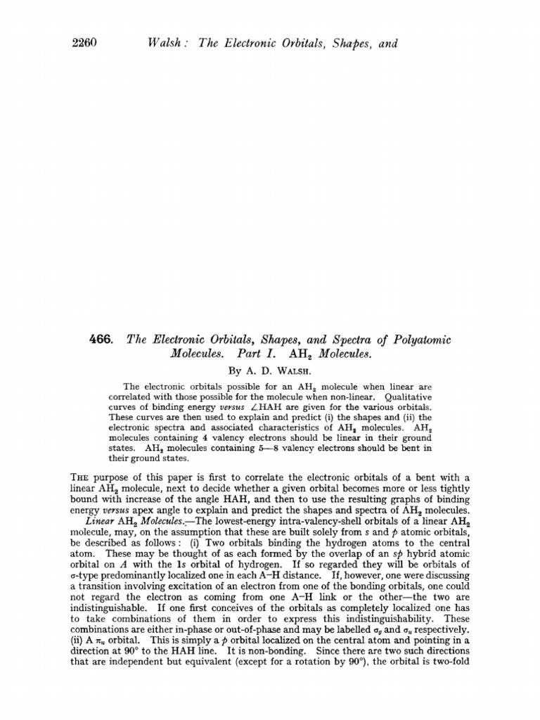 Walsh The Electronic Orbitals, Shapes, and | Download Free PDF ...