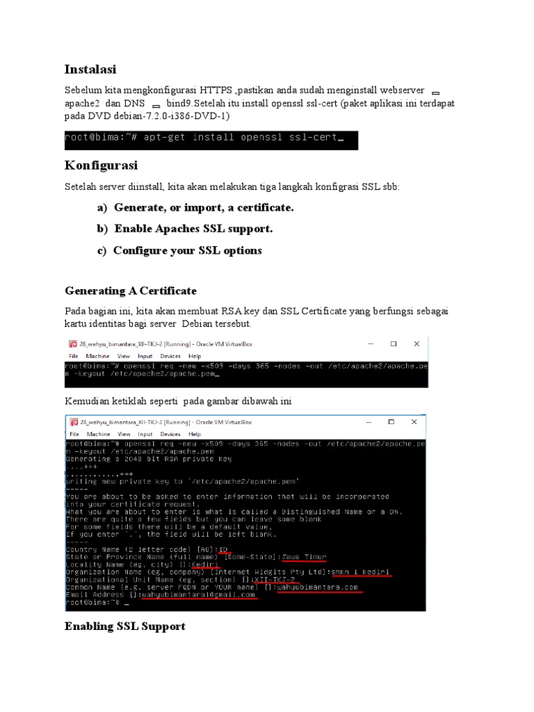 Instalasi Dan Konfigurasi Https Pdf