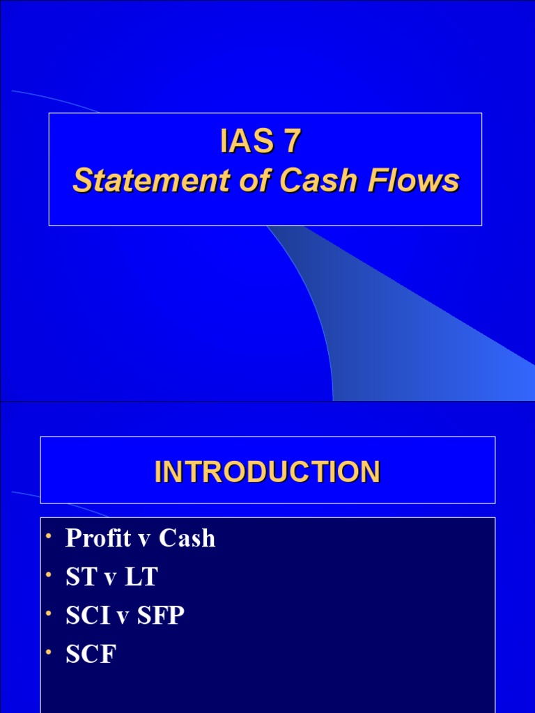 IAS 7 Statement of Cash Flows | Cash Flow Statement | Dividend