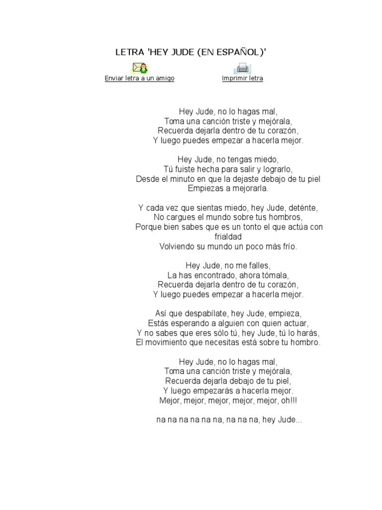 Letra en Español e Ingles | PDF | John Lennon | Paul Mc Cartney