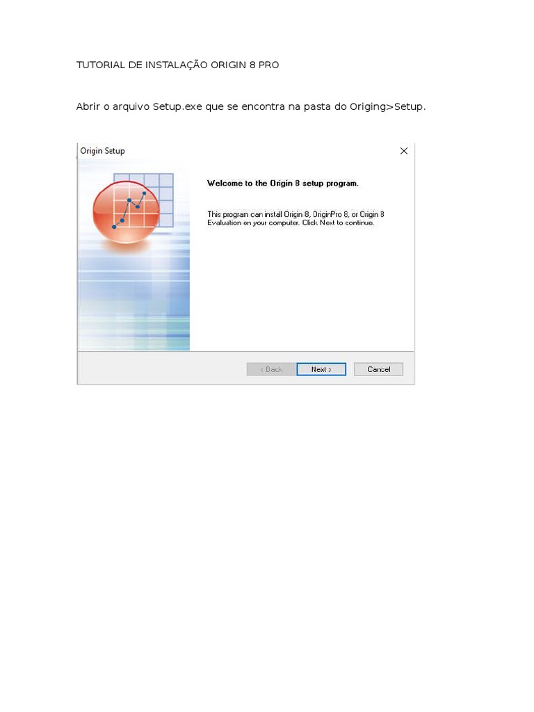Tutorial de Instalação Origin 8 Pro | PDF