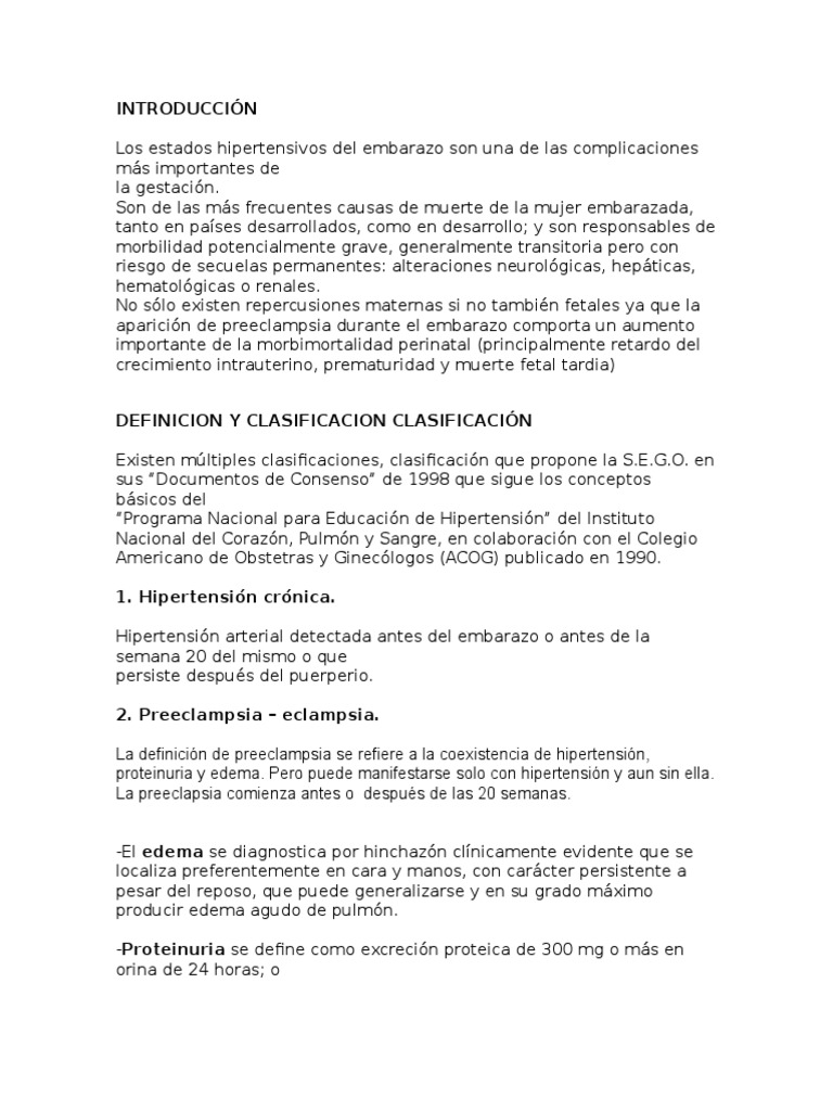INTRODUCCIÓN Preeclampsia Modificado | Unduh gratis PDF | Hipertensión ... INTRODUCCIÓN Preeclampsia Modificado | Unduh gratis PDF | Hipertensión ...