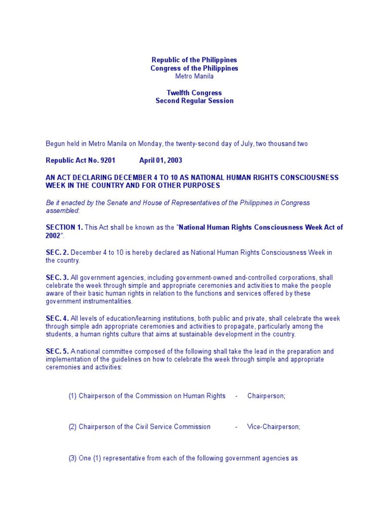 R.A. 9201 | PDF | Government Information | Philippines
