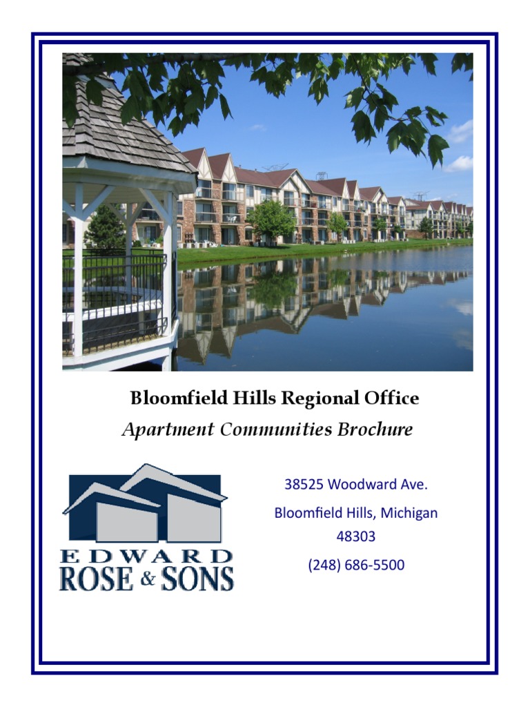 apartment community brochure | General Contractor | Real Estate