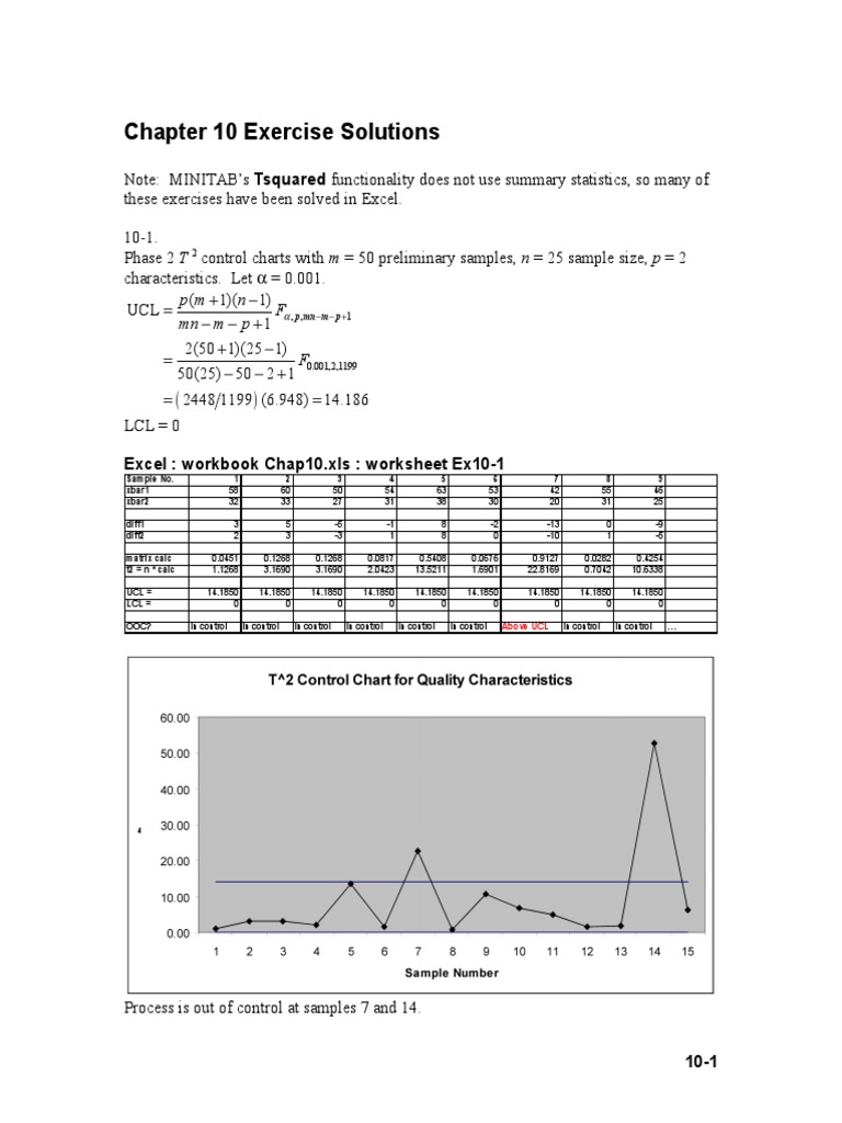 Chapter 10 Exercise Solutions: PM N F MNMP F | PDF | Errors And Residuals | Principal Component ...