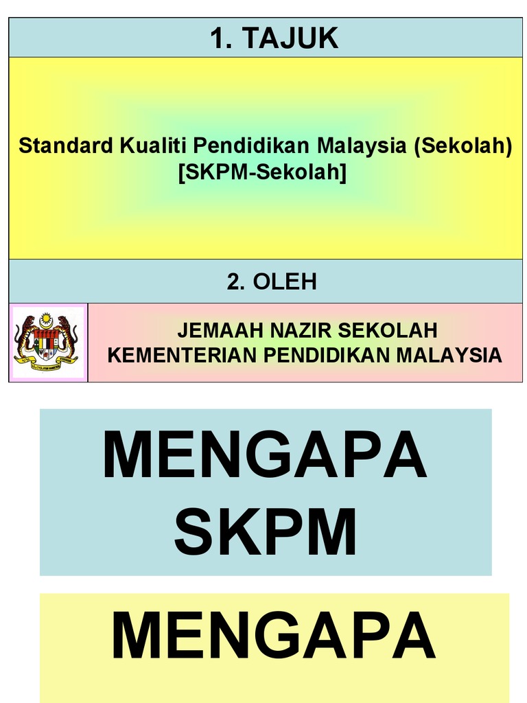 Standard Kualiti KPM KESELURUHAN | PDF | Bisnis