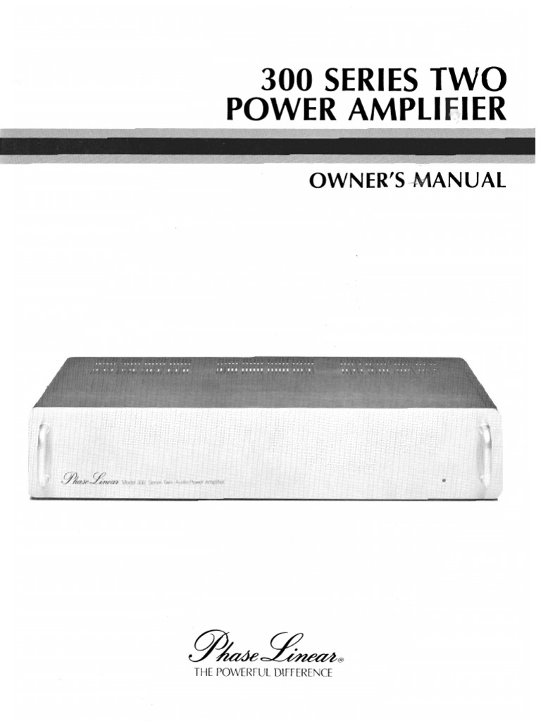 Hfe Phase Linear 300 Series Two en | PDF