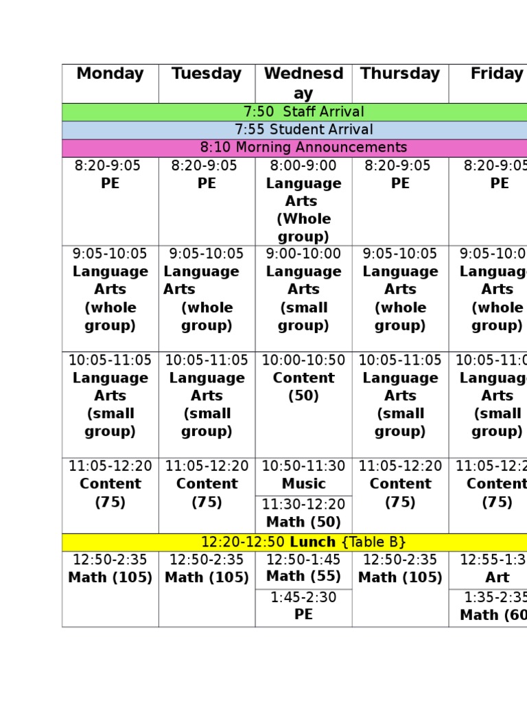 Pacitti 2016-2017 Schedule | PDF | Art