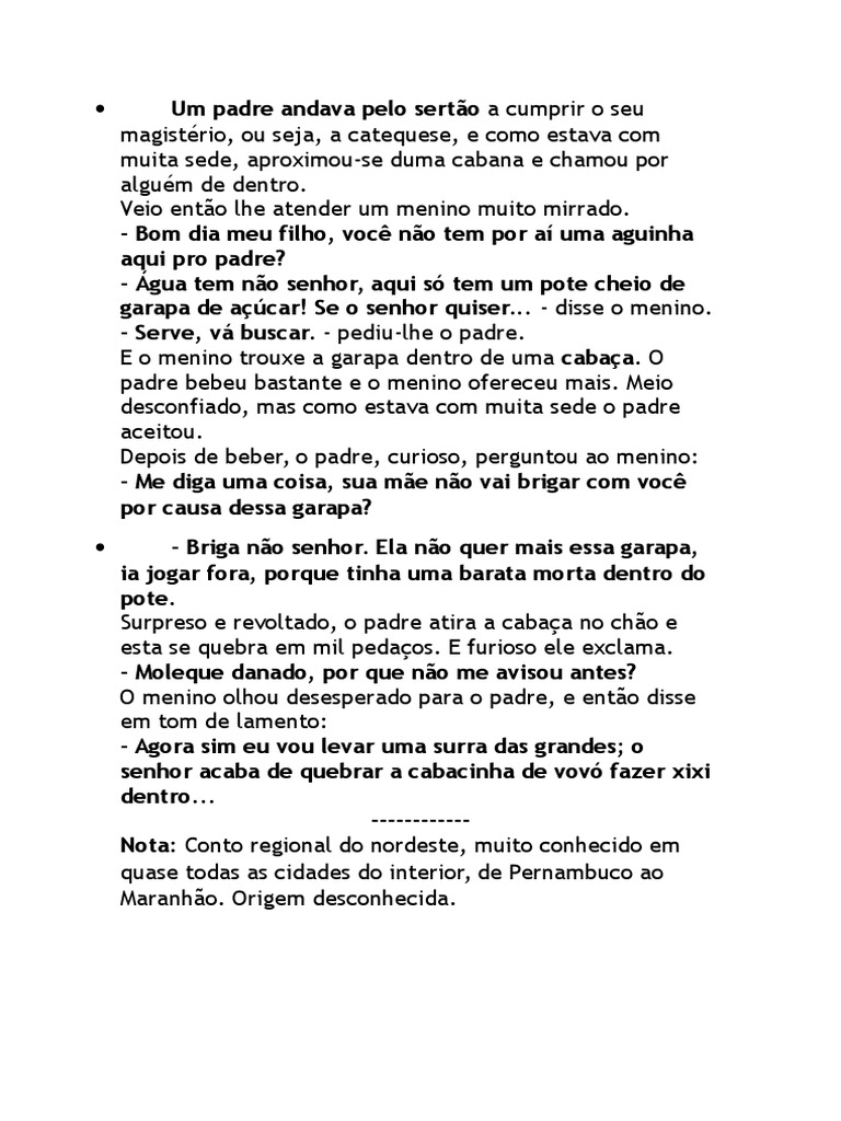 Um Padre Andava Pelo Sertão A Cumprir o Seu Magistério | PDF