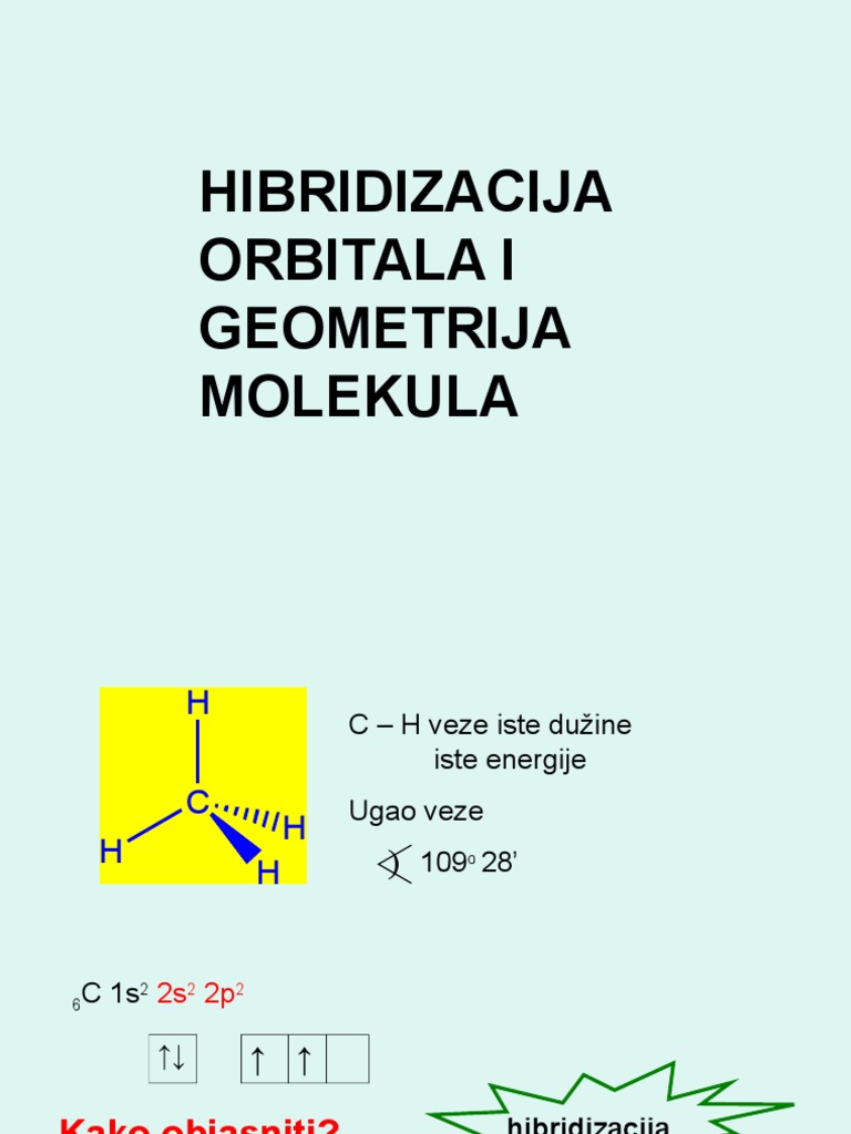 Hibridizacija Orbitala | PDF