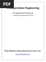 PE Civil Transportation Practice Exam - Sample | PDF | Test (Assessment ...