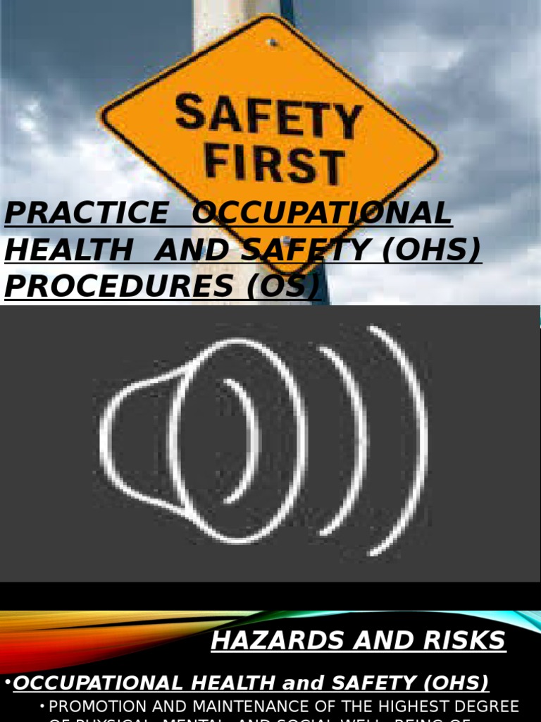 Lesson 9 (Practice OHS Procedures) | PDF | Occupational Safety And ...