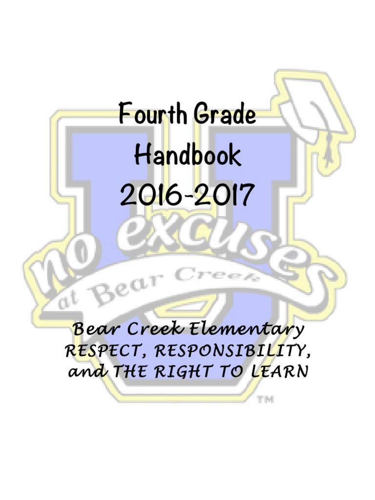 4th Grade Handbook 16-17 | PDF | Homework | Teachers