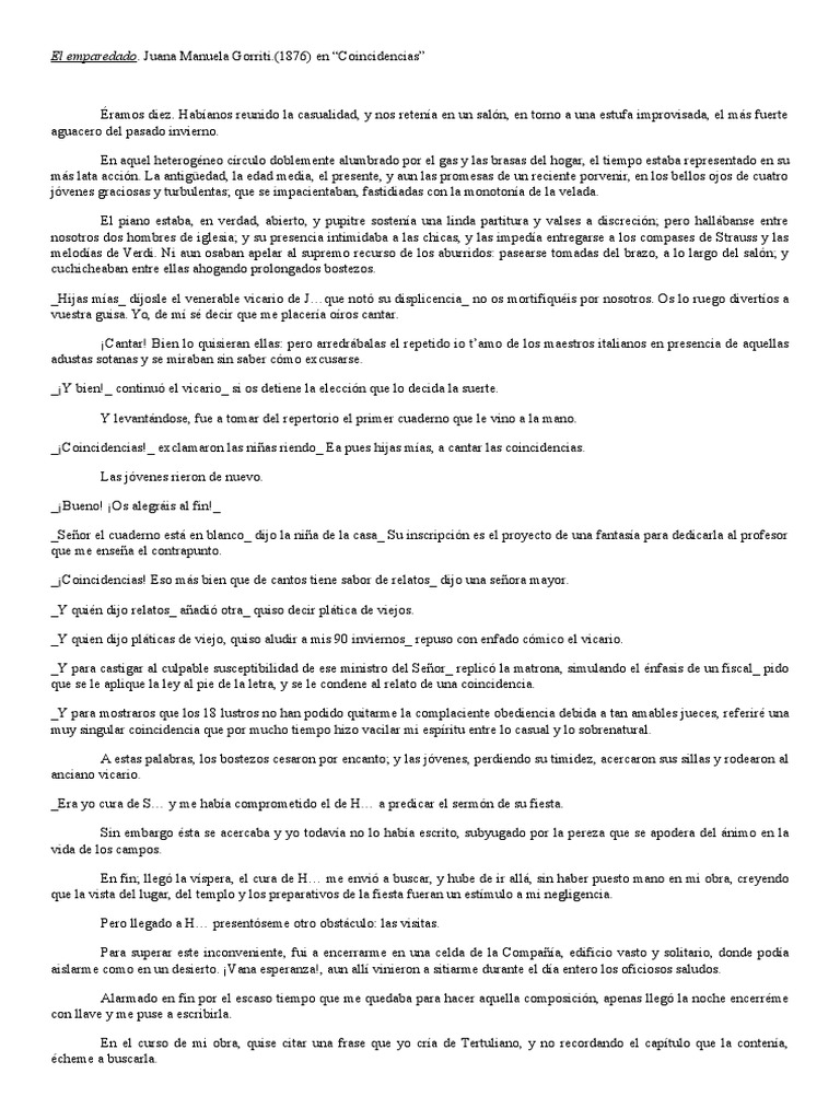 El Emparedado | PDF | Religión y creencia