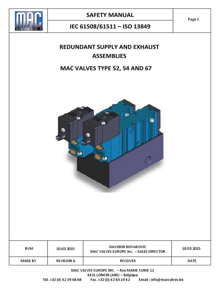 MAC Safety Manual 20150407 | PDF | Reliability Engineering | Risk