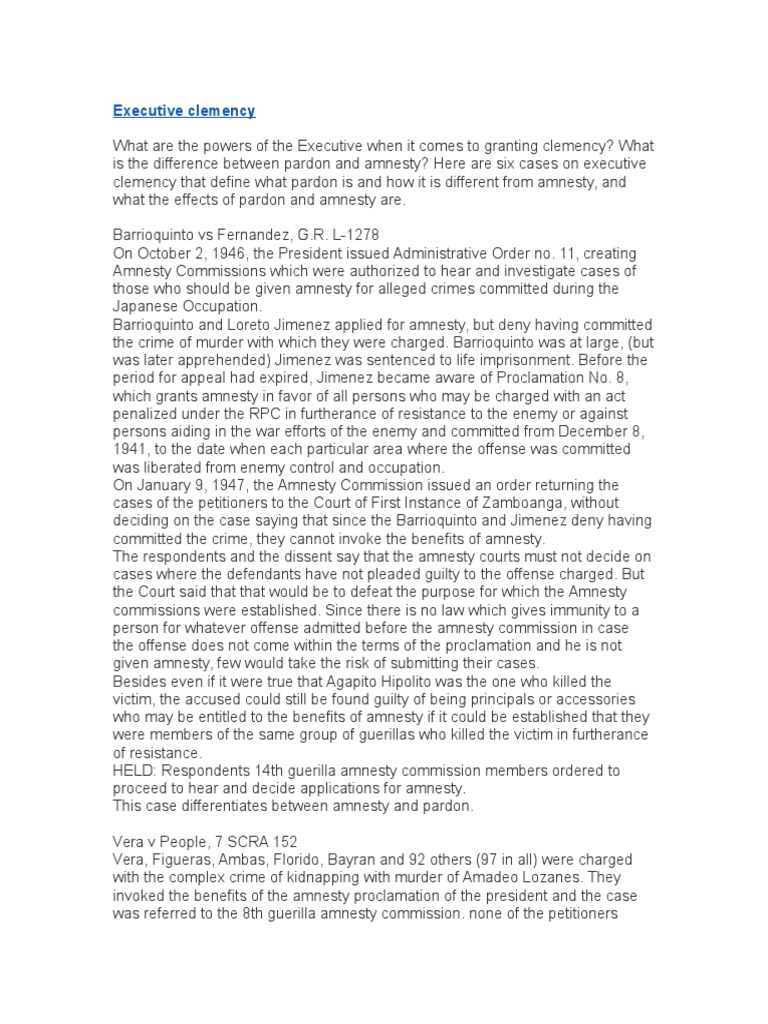 Executive Clemency | PDF | Pardon | Disbarment