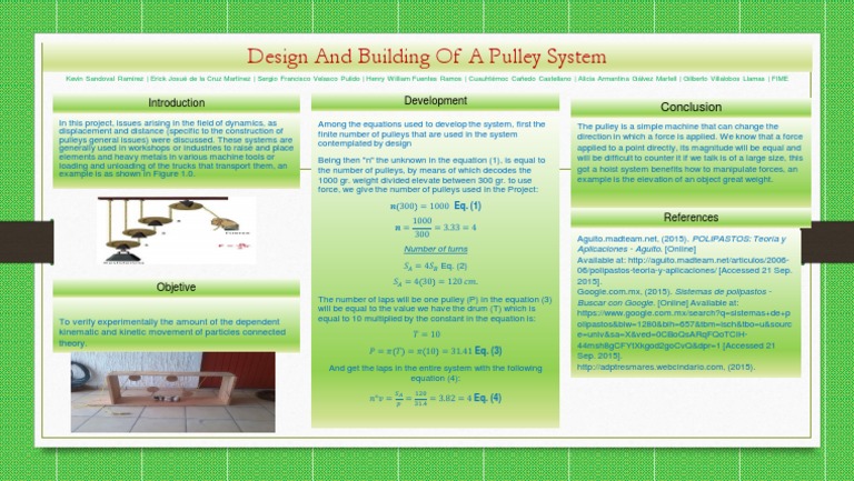 Pulley System Design for Construction | PDF | Science & Mathematics ...