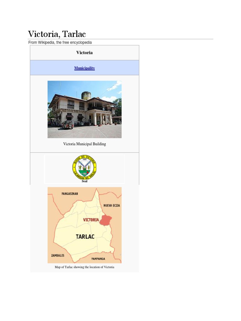 Victoria Tarlac | PDF