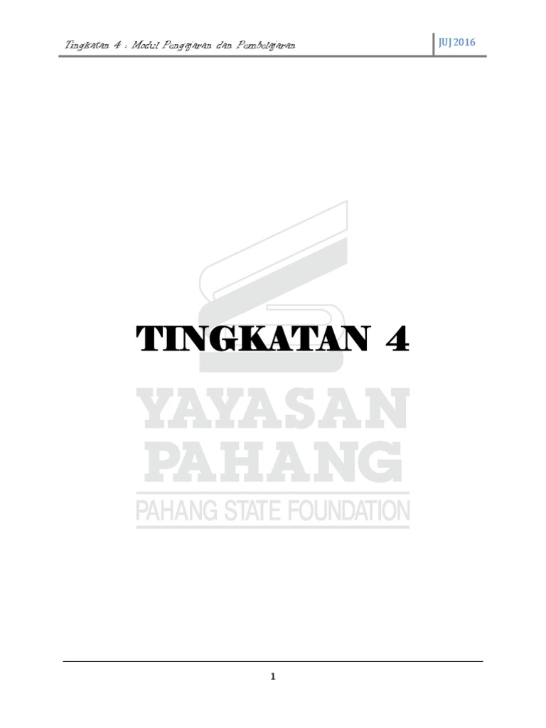 1 Sains Modul Sains Tingkatan 4 | PDF