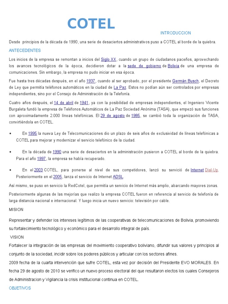 COTEL | PDF | Industria televisiva | Science