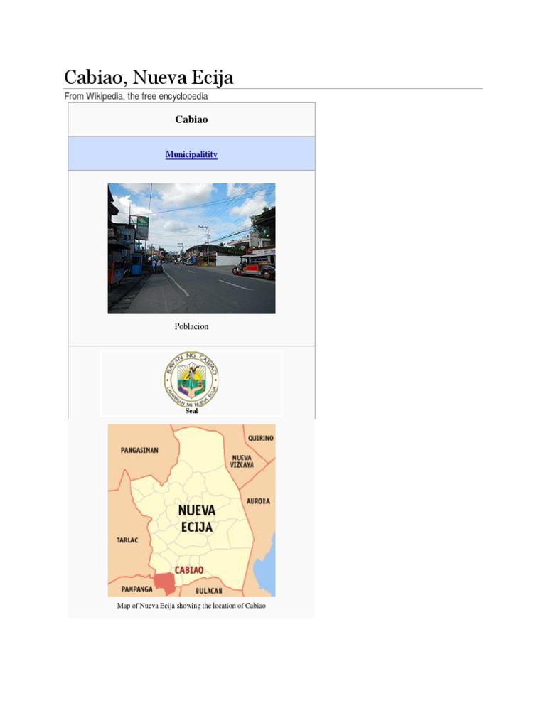 Cabiao Nueva Ecija | Download Free PDF | Philippines | Unrest