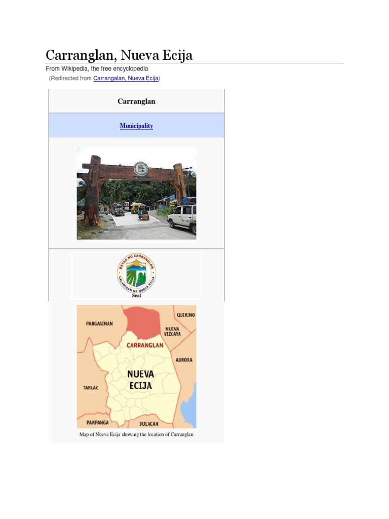 Carranglan Nueva Ecija | PDF